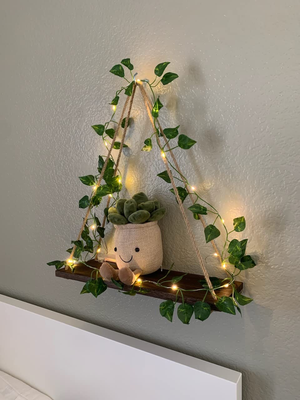 $6/mo - Finance LUNKOEN Ivy Lighting Organize String Wooden Hanging ...