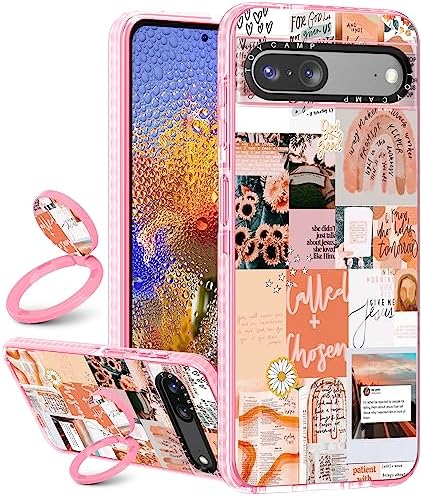 Amazon.com: Toycamp for Pixel 7 Case with Ring Holder, Cute Retro ...