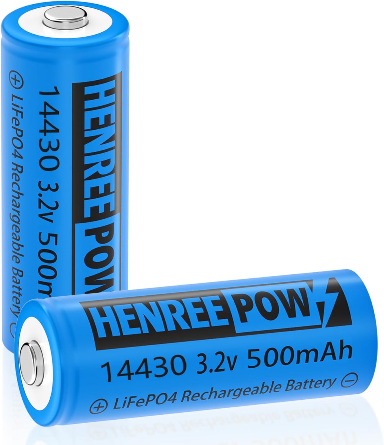 Amazon.com: Henreepow 14430 LiFePo4 3.2v Rechargeable Solar Batteries ...