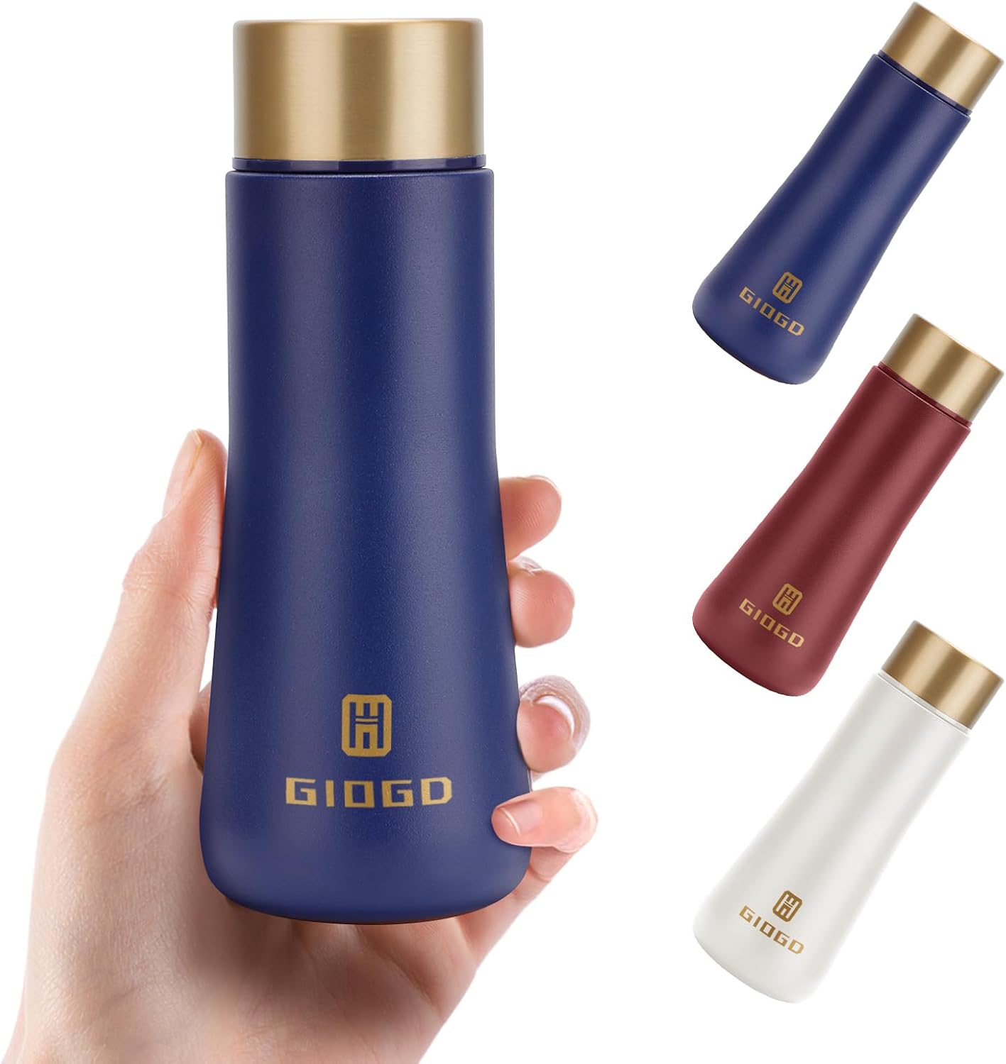 Small Water Bottle Steel 180ml/6.1oz Flask for Hot Drink, Metal Water Bottle Insulated Stainless ...