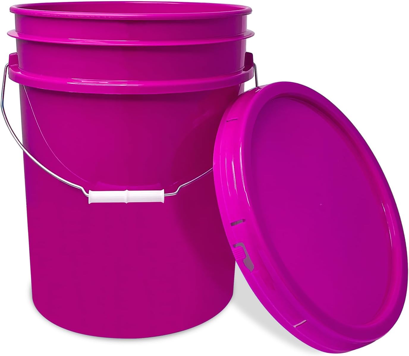 Amazon.com - House Naturals 5 Gallon Pink Food Grade Plastic Storage ...