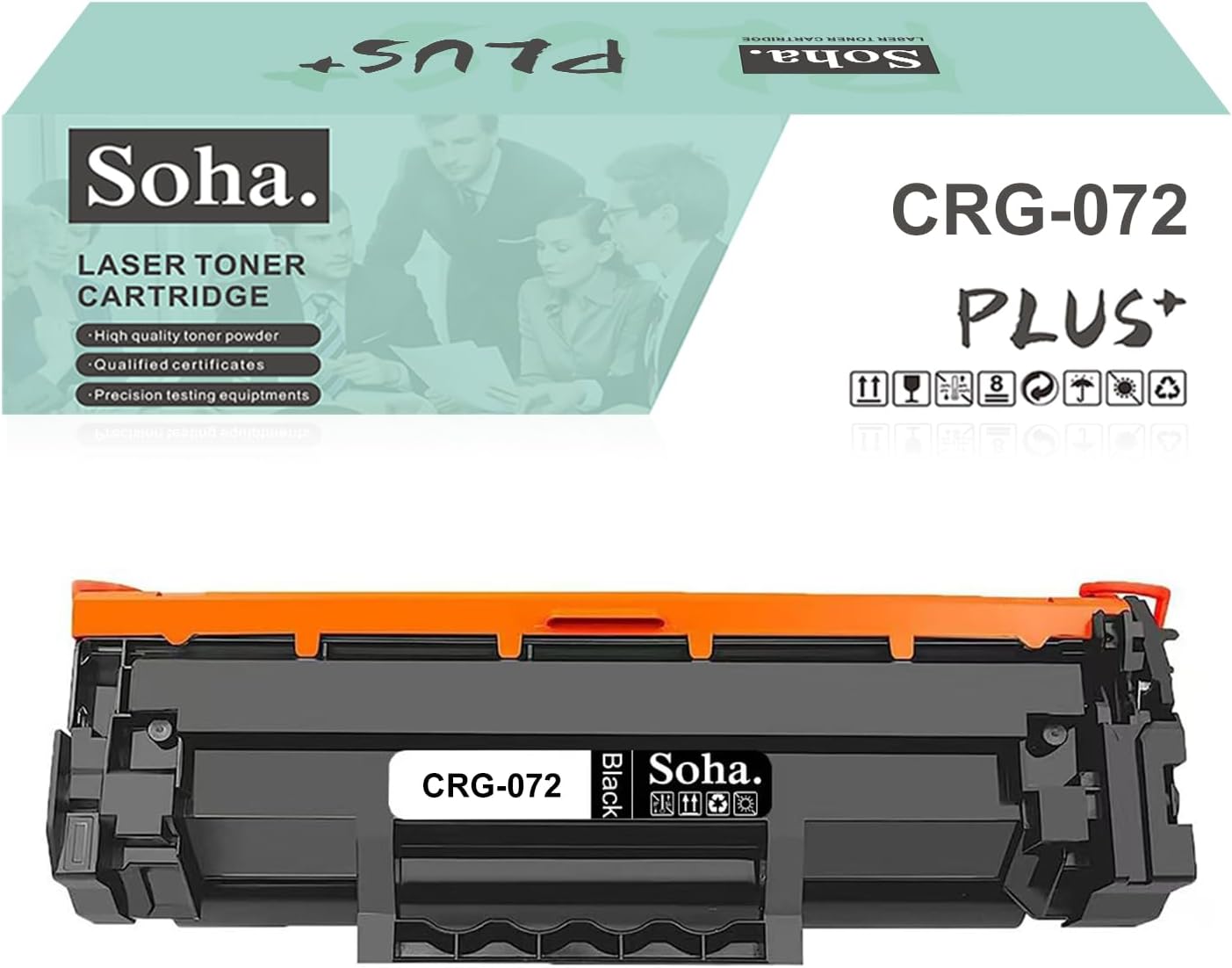 Amazon.co.jp: 【Amazon.co.jp限定】キャノン Canon用 CRG-072 （ 残量表示対応 ICチップ付け ) 標準容量 互換トナー BK ブラック1本 印刷可能枚数 ...