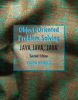 Java, Java, Java Object-Oriented Problem Solving (2nd Edition): Morelli, Ralph: 9780130333704 ...