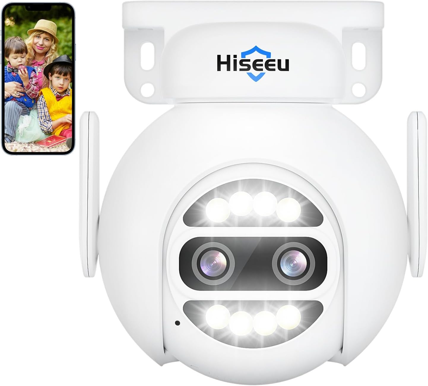 Hiseeu 4MP Wireless PTZ Security Camera Outdoor with Night Vision,10X ...