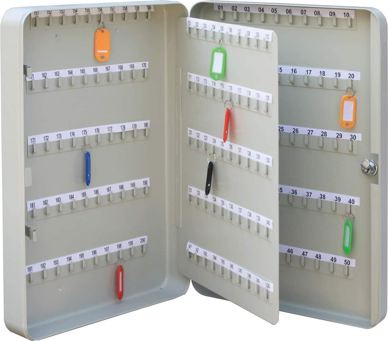 Robustline Metal Storage Safe Key Box (with FREE Key Tags) (200 Keys ...