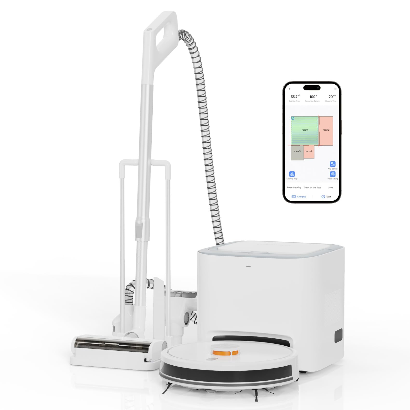 Lydsto Robot Vacuum and Mop Combo, All Scene Robot Vacuum with 60 Days ...