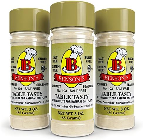 Amazon.com : Benson’s - Table Tasty Salt Substitute, Salt-Free Gourmet ...