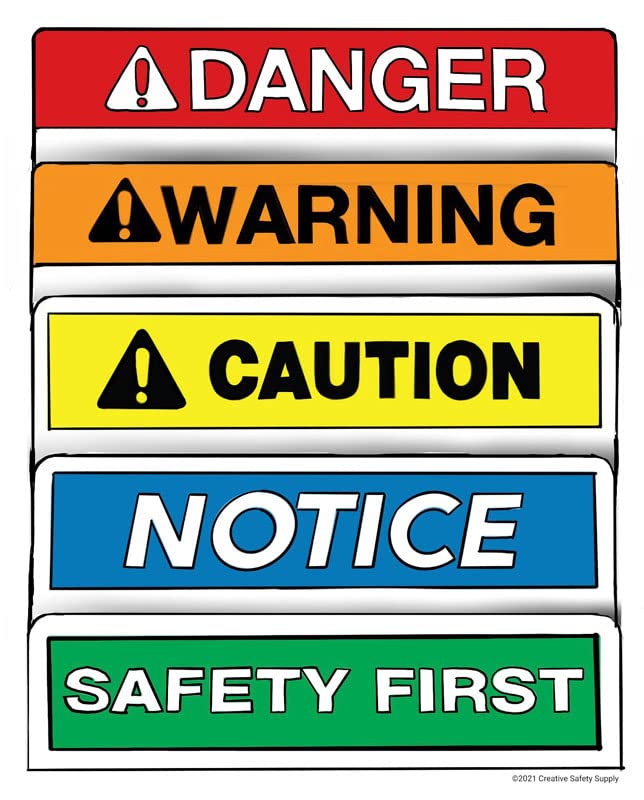 Danger Safety Signage (Vinyle Laminated Mounted on 5mm Foam Sheet) A3 ...