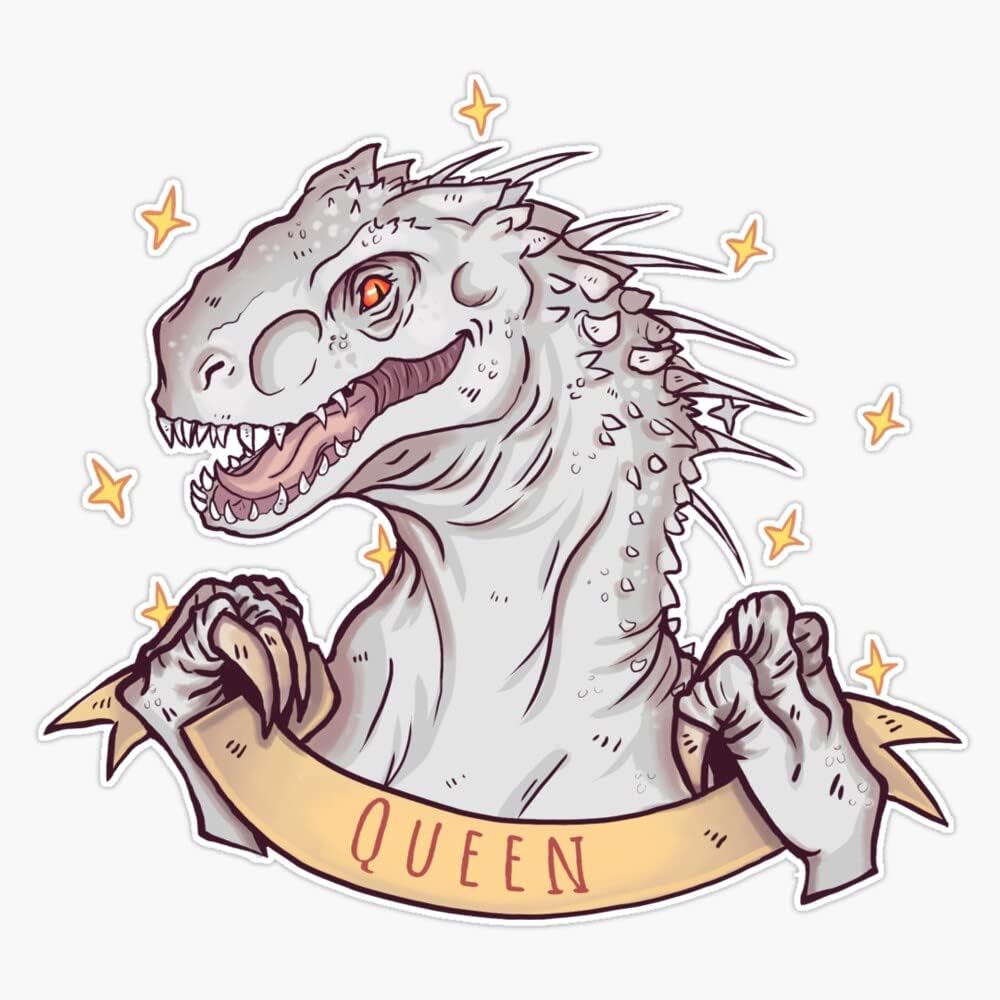 Amazon.com: Indominus Rex is A Queen Sticker Decal Size 5" : Toys & Games