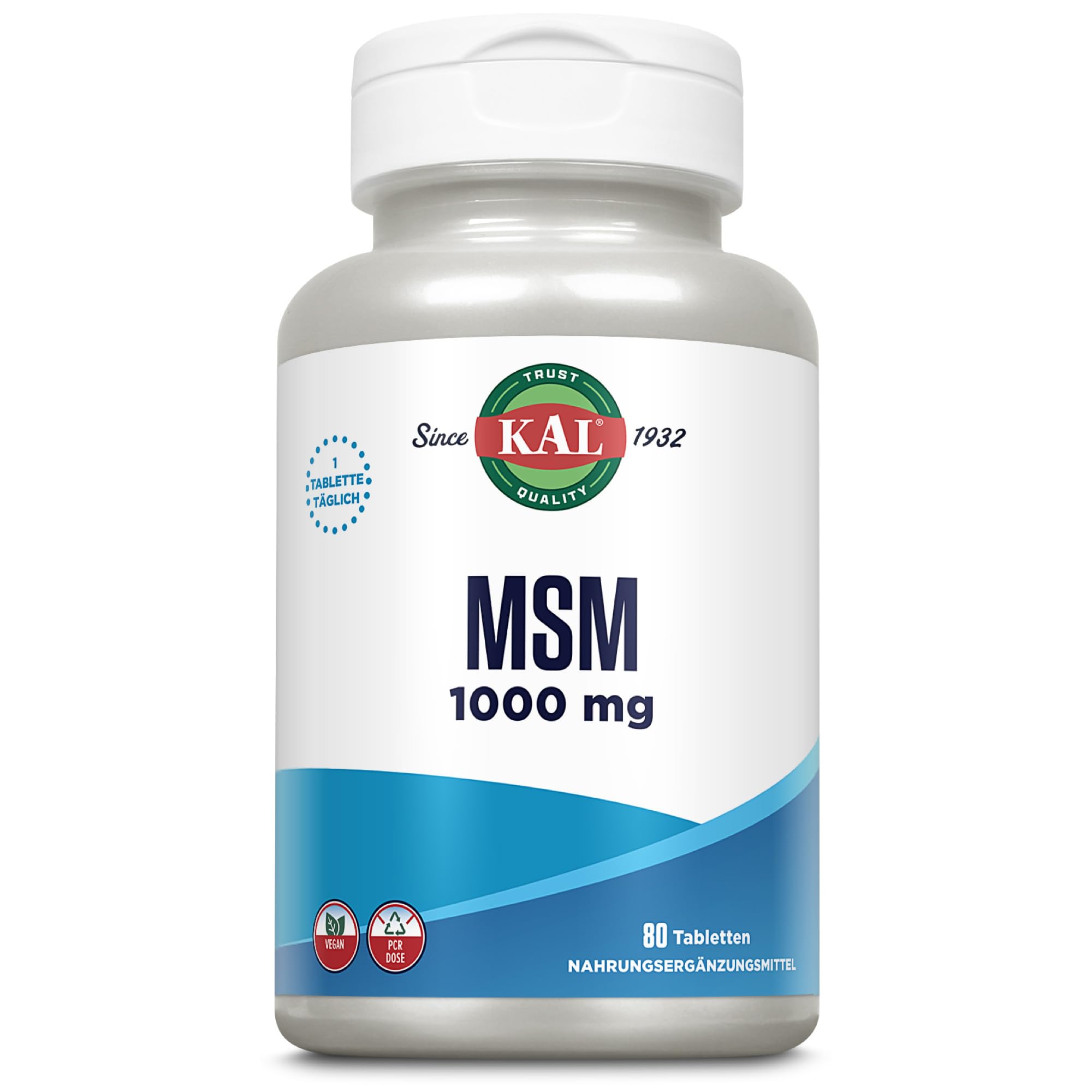 Amazon.com: KAL 1000 Mg Msm Tablets, 80 Count : Health & Household