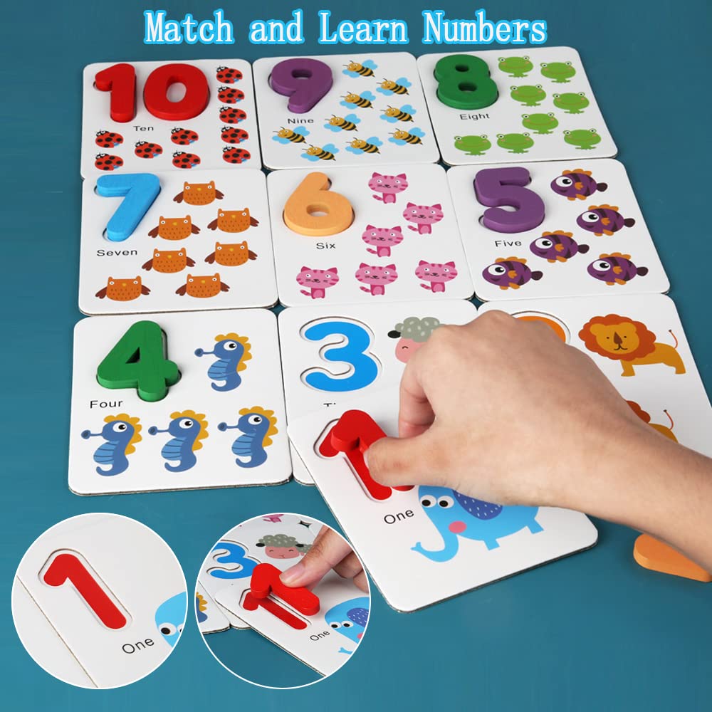 Spelling Games and Math Games for Kids, Wooden Alphabet and Number ...