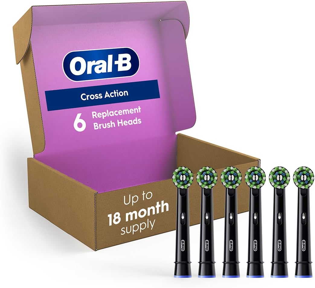 Amazon.com : Oral-B Cross Action Electric Toothbrush Replacement Brush ...