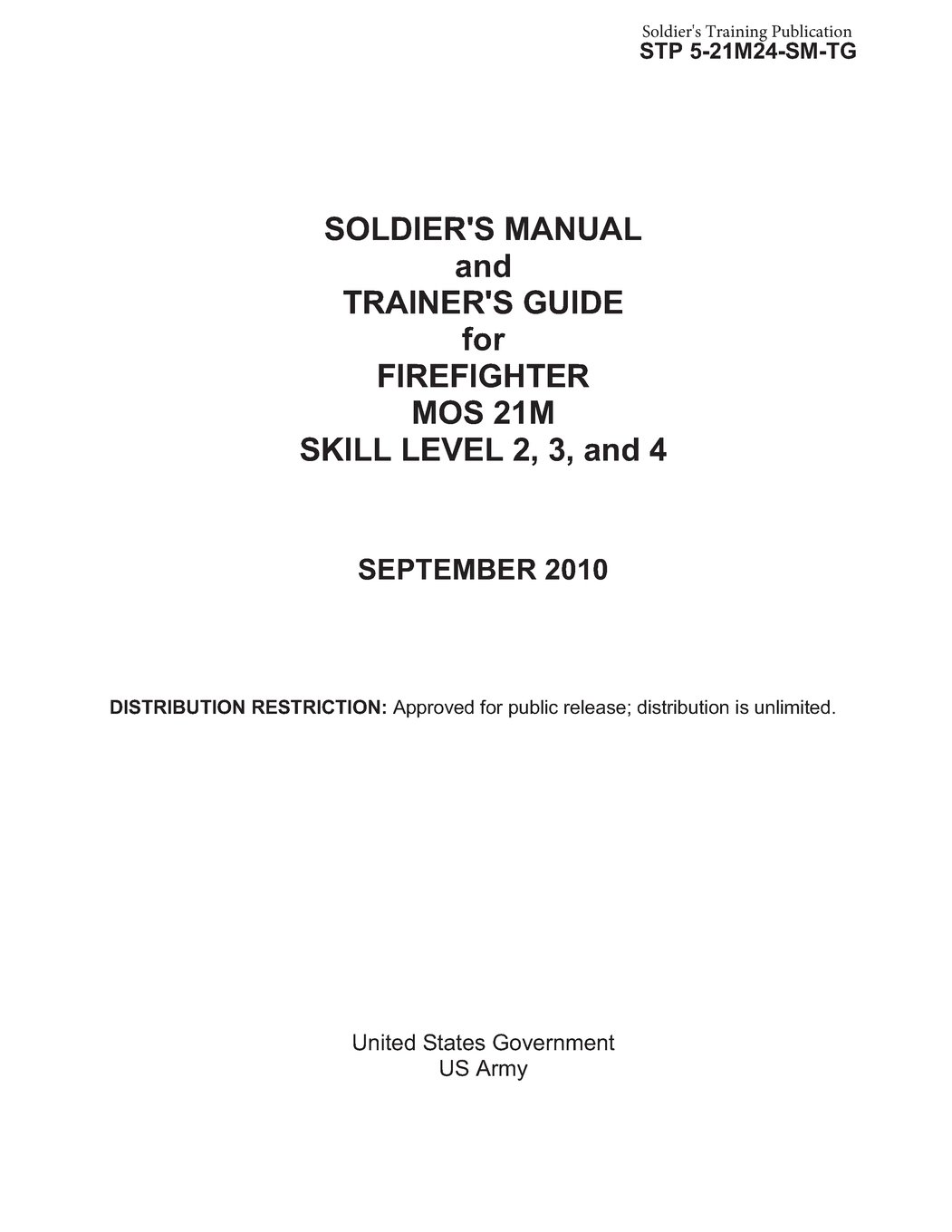 Soldier’s Training Publication STP 5-21M24-SM-TG Soldier’s Manual and ...