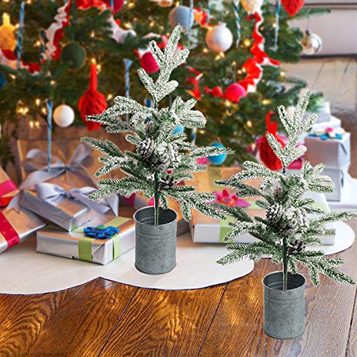 Rocinha 25.6" Mini Christmas Tree, Small Artificial Christmas Tree ...