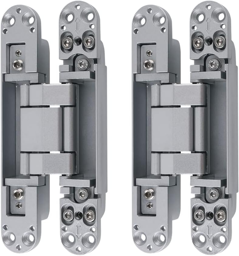 Alamic Concealed Door Hinges Heavy Duty Invisible Hidden Hinges 3-D ...