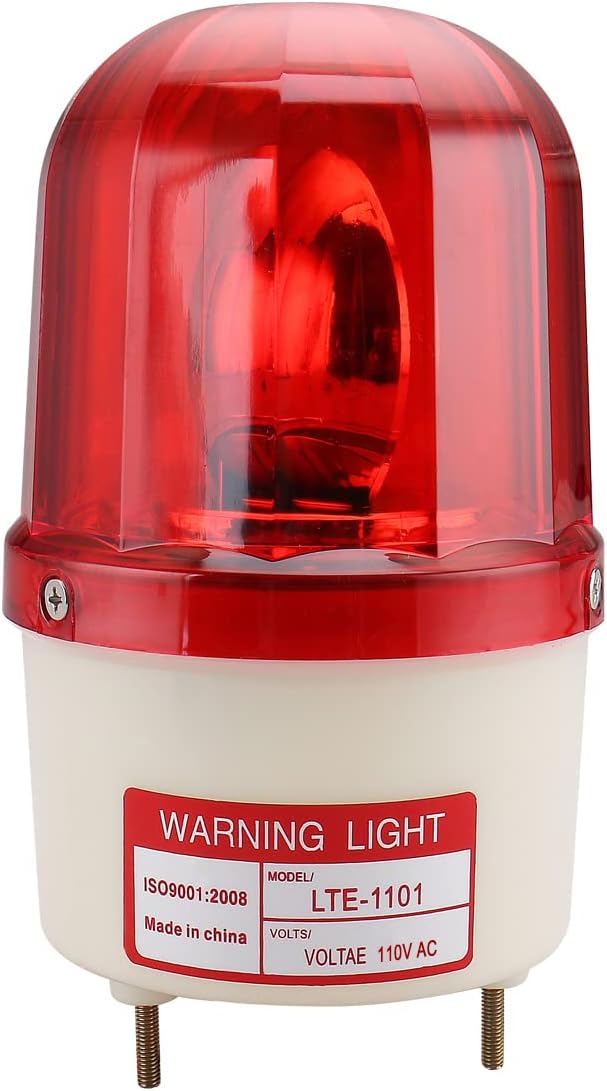 Amazon.com: Baomain Warning Signal Light LTE-1101 AC 110V Red Indicator ...