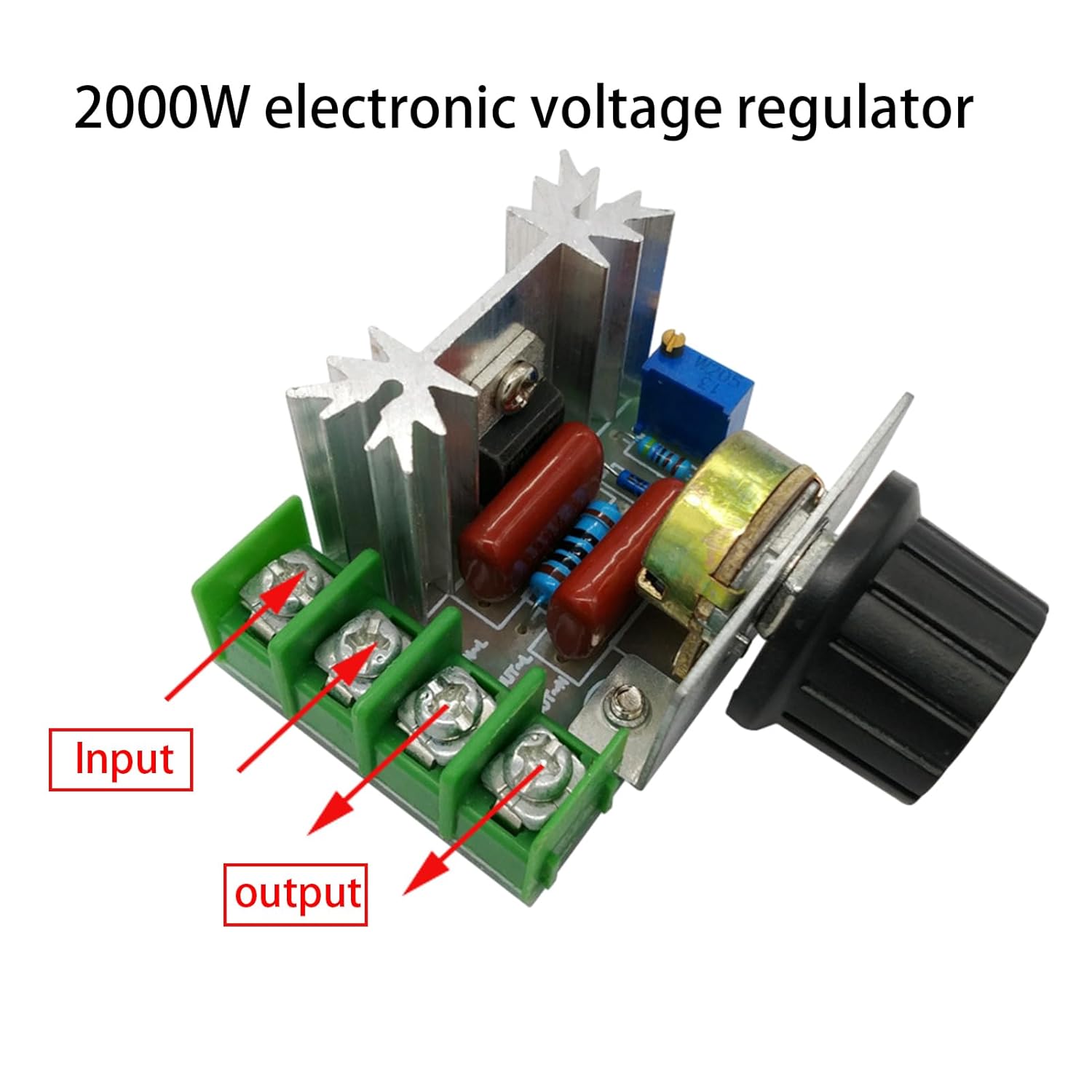 Regulador de voltaje CC ajustable, 2000 W de salida ajustable transformador de voltaje de CC ...