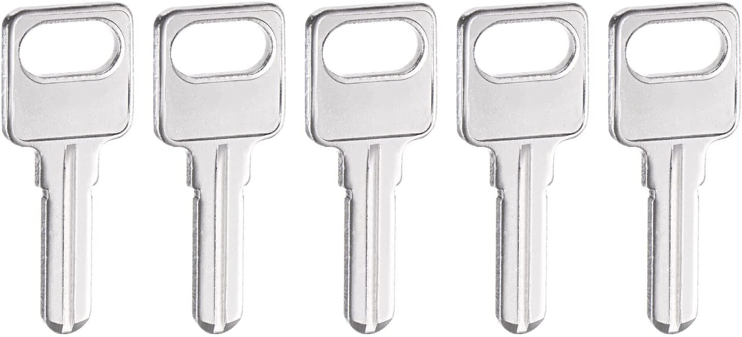 sourcing map Key Blanks, 24mm Length 1 Slot Brass New Uncut Replacement ...