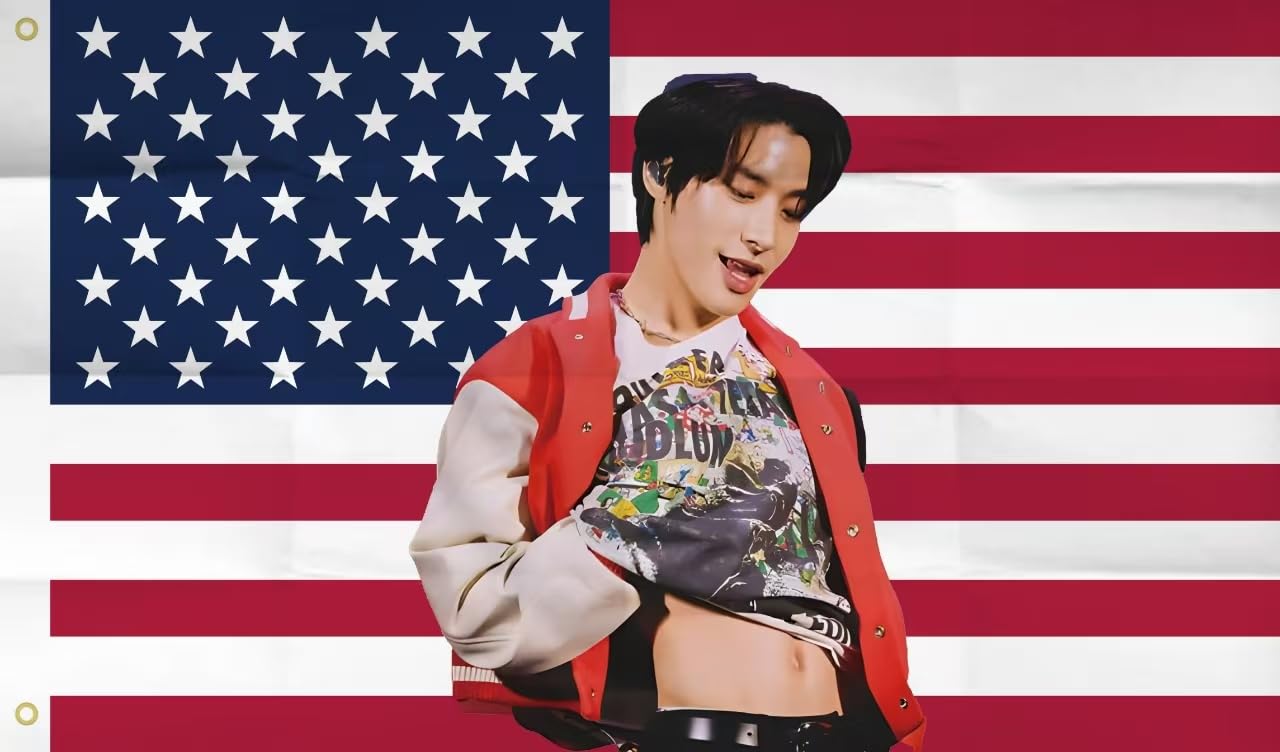 Amazon.com : Jake Enhypen Abs American flag 3x5 Ft Outdoor Indoor,Kpop ...