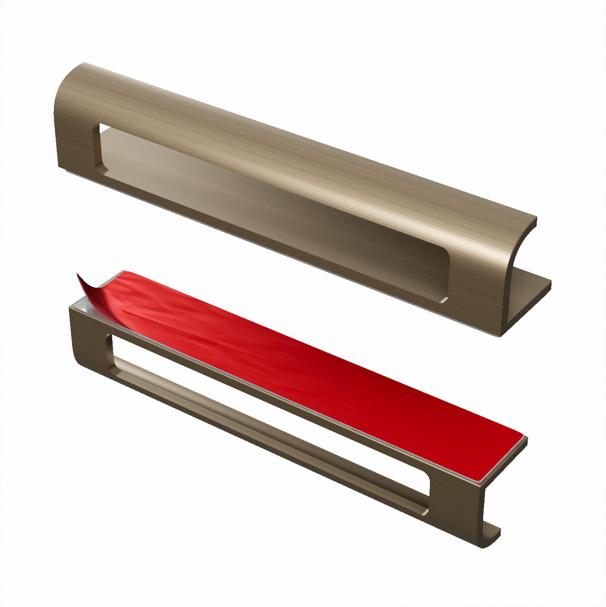 HRX Self-Adhesive Edge Fingerpull Door Handle - Easy to Install ...