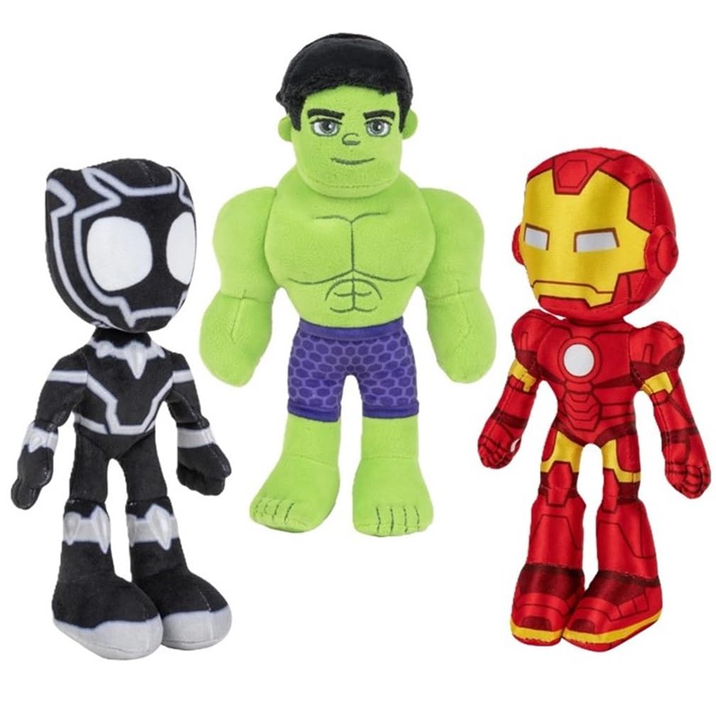 Snapklik.com : Marvel Spidey & His Amazing Friends 8" Plush 3-Pack Set ...