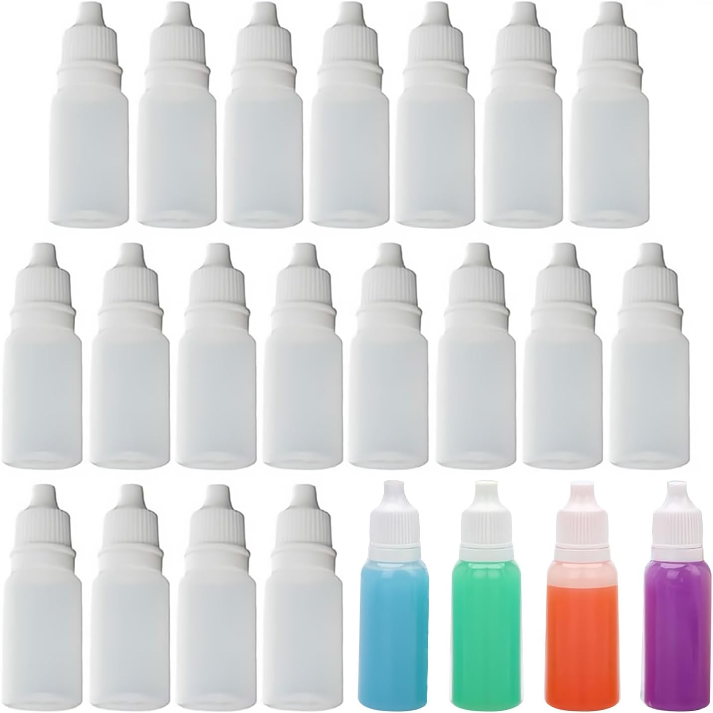Amazon.com: AKOAK 12 Pcs 15ml Plastic Squeezable Eye Liquid Dropper ...