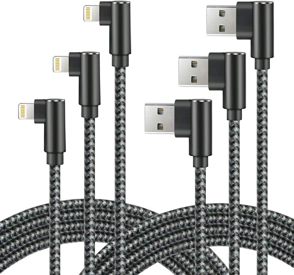 Amazon.com: Extra Long Durable Charging Cable, 3 Pack 10ft USB A to 90 ...