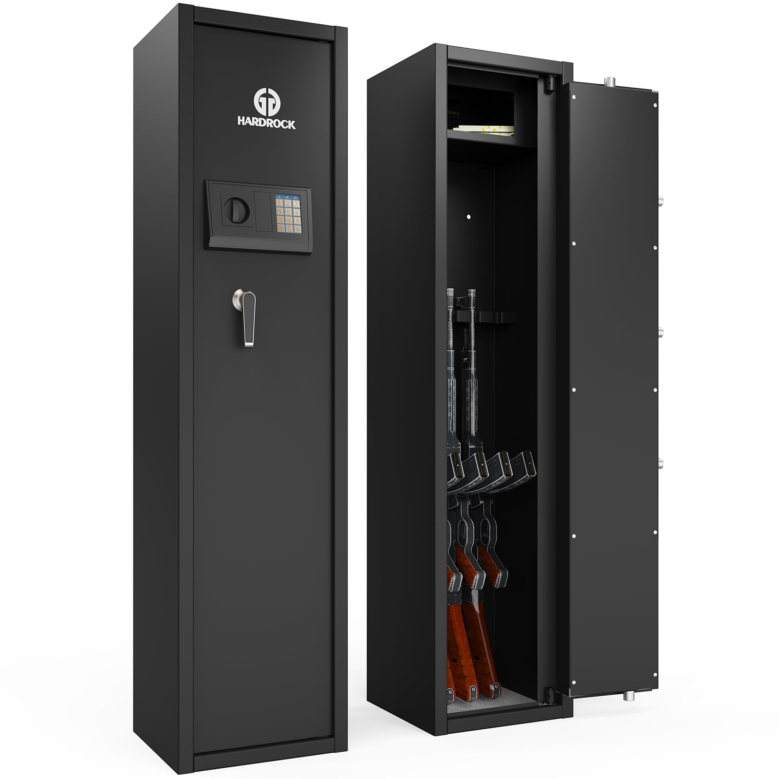 HARDROCK Large Gun Safe,Digital Rifle Gun Safes for Home Rifle and ...