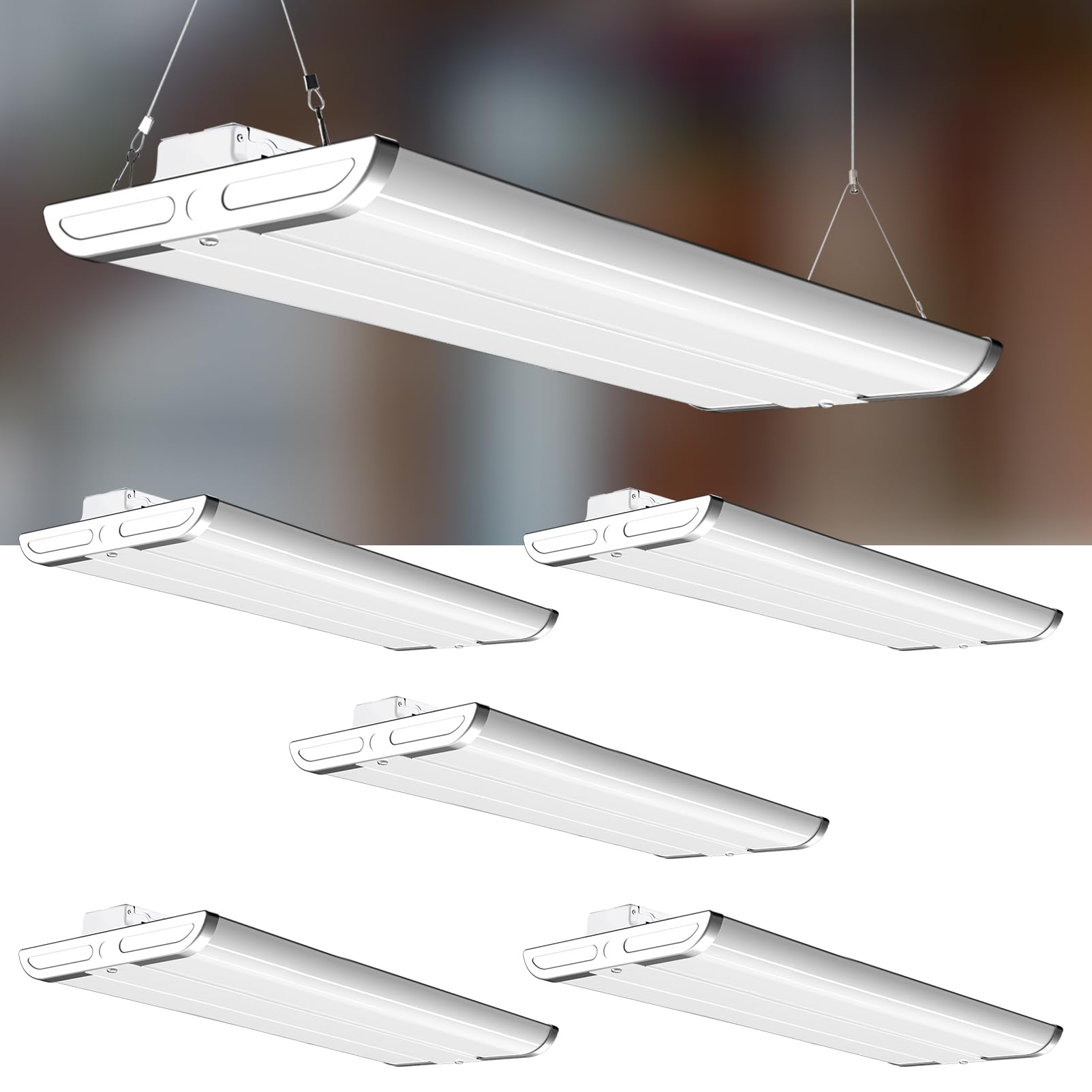 Lightdot 4FT LED High Bay Shop Lights, 100-277V 【Driver Equipped, 5 ...