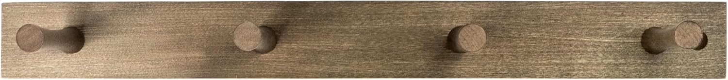 Amazon.com: Coat Rack Wall Mount, 4 Peg - Wall Mounted Wooden Pegs ...