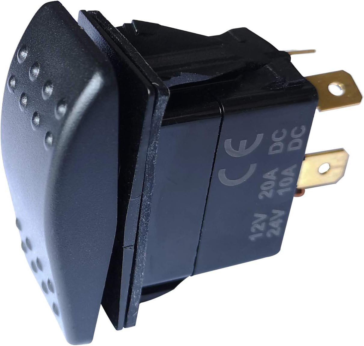Amazon.com: HYY Momentary ON Off ON Rocker Switch Control DPDT DC 12V ...