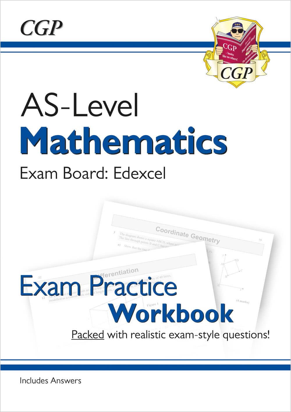 AS-Level Maths Edexcel Exam Practice Workbook (includes Answers): for ...
