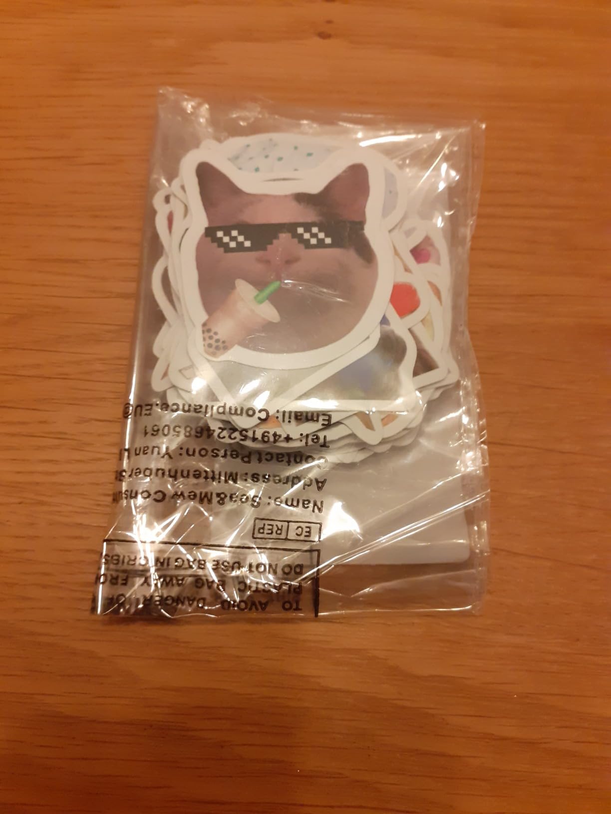 50 Stück Meme Sticker,Katzensticker,Katzen Aufkleber,Cute Cat Stickers ...