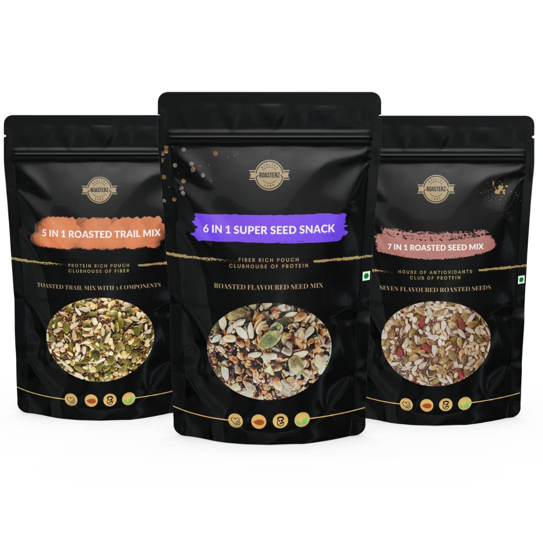 Roasterz Healthy Labs Combo of Premium 5 in 1 roasted trail mix ...