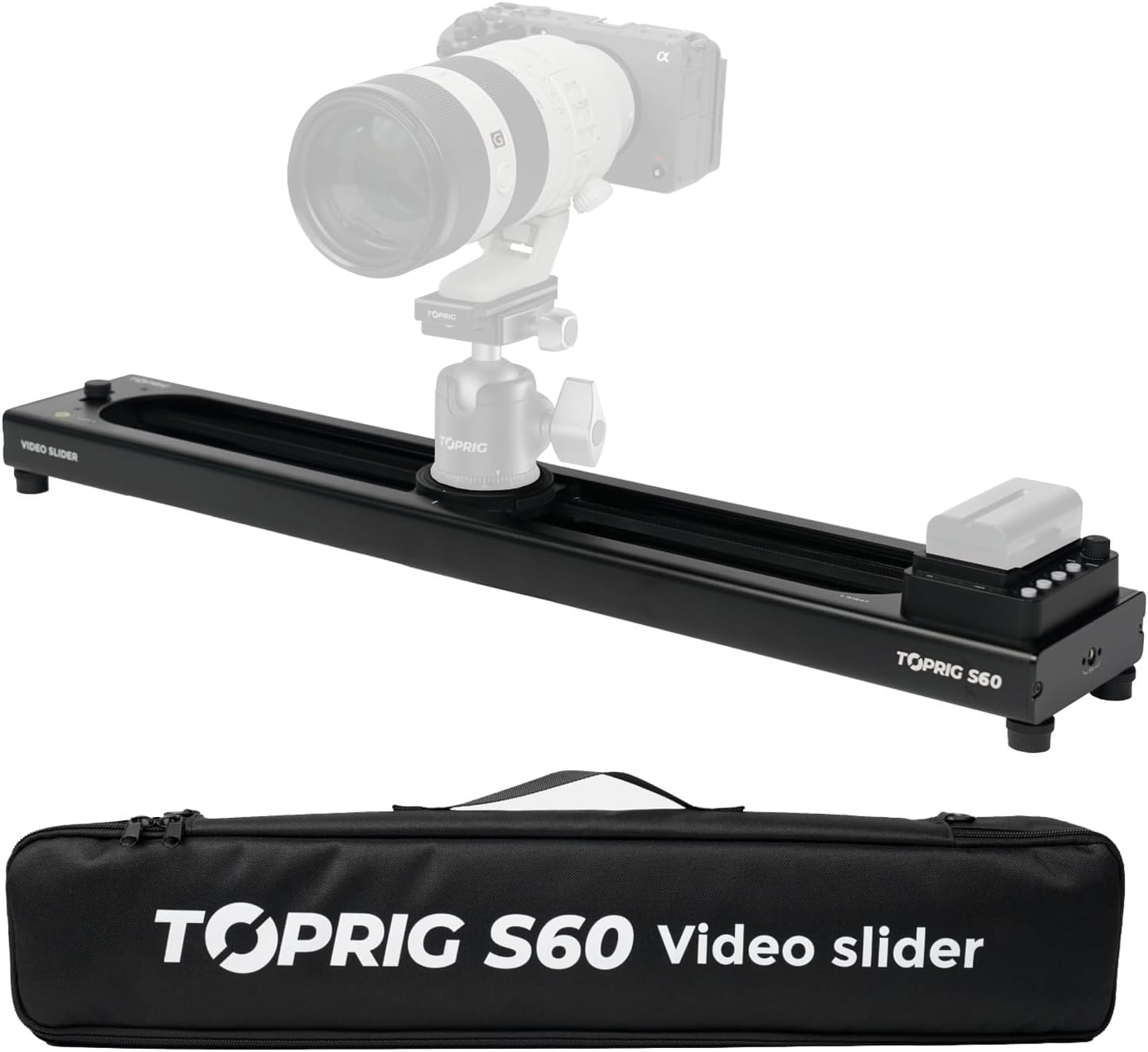 Amazon.com : Accsoon toprig Camera Slider, Adjustable 24''/60cm ...