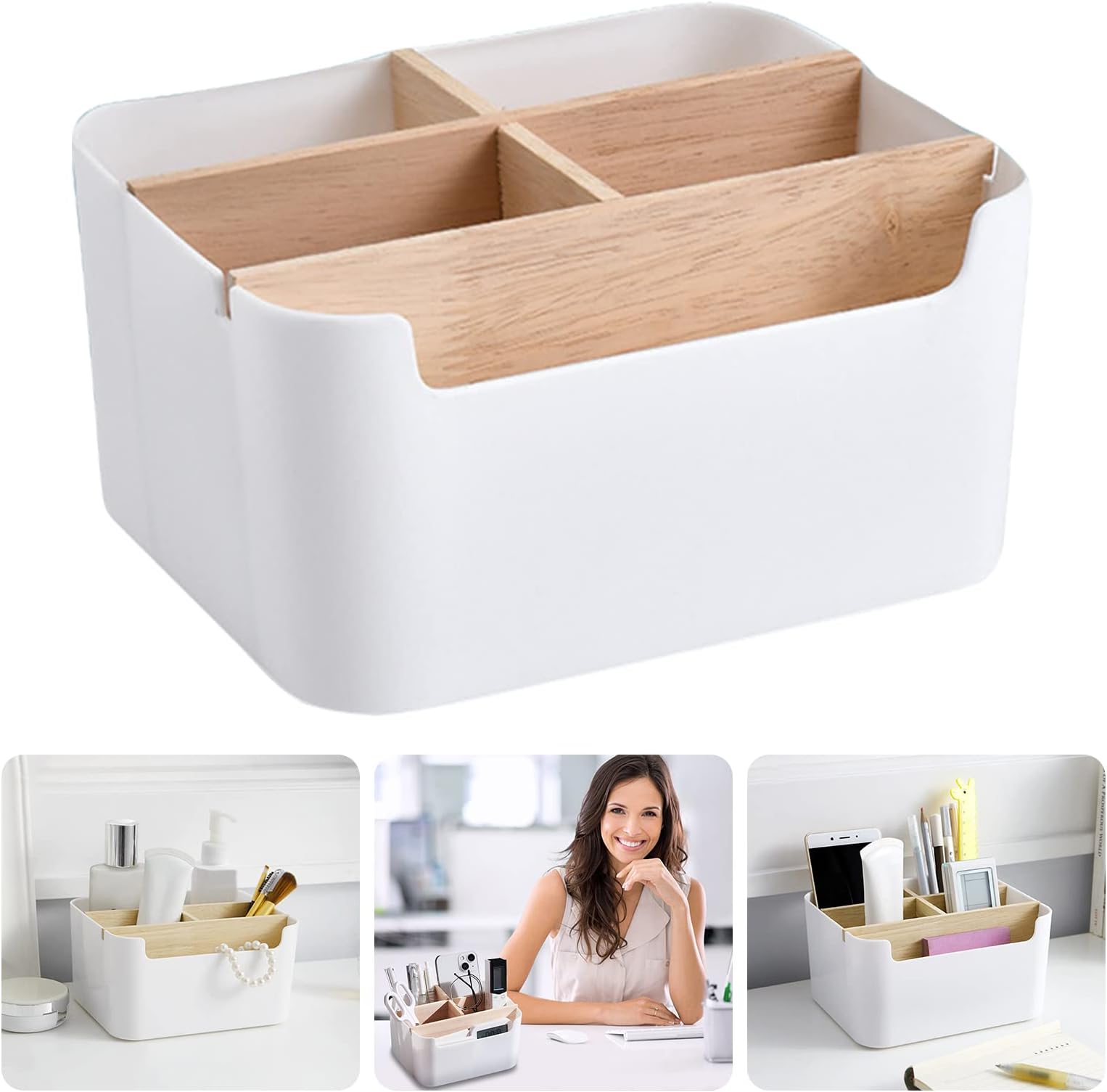 Historicus Pot a Crayon Rotatif à 360 Degrés, 2 étages Organiseur ...