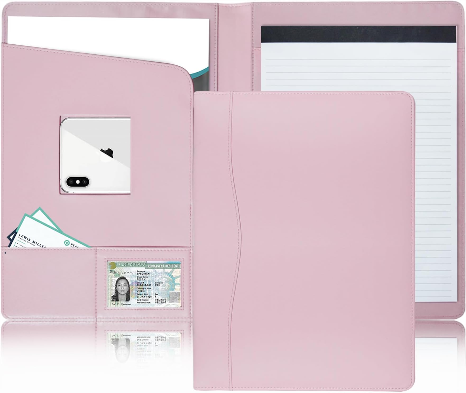 Conference Folder A4 Leather Elegance Writing Case Portfolio Conference ...