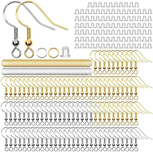 ALEXCRAFT Lot De Crochet pour Boucles d'oreilles En Argent 925 E Or ...