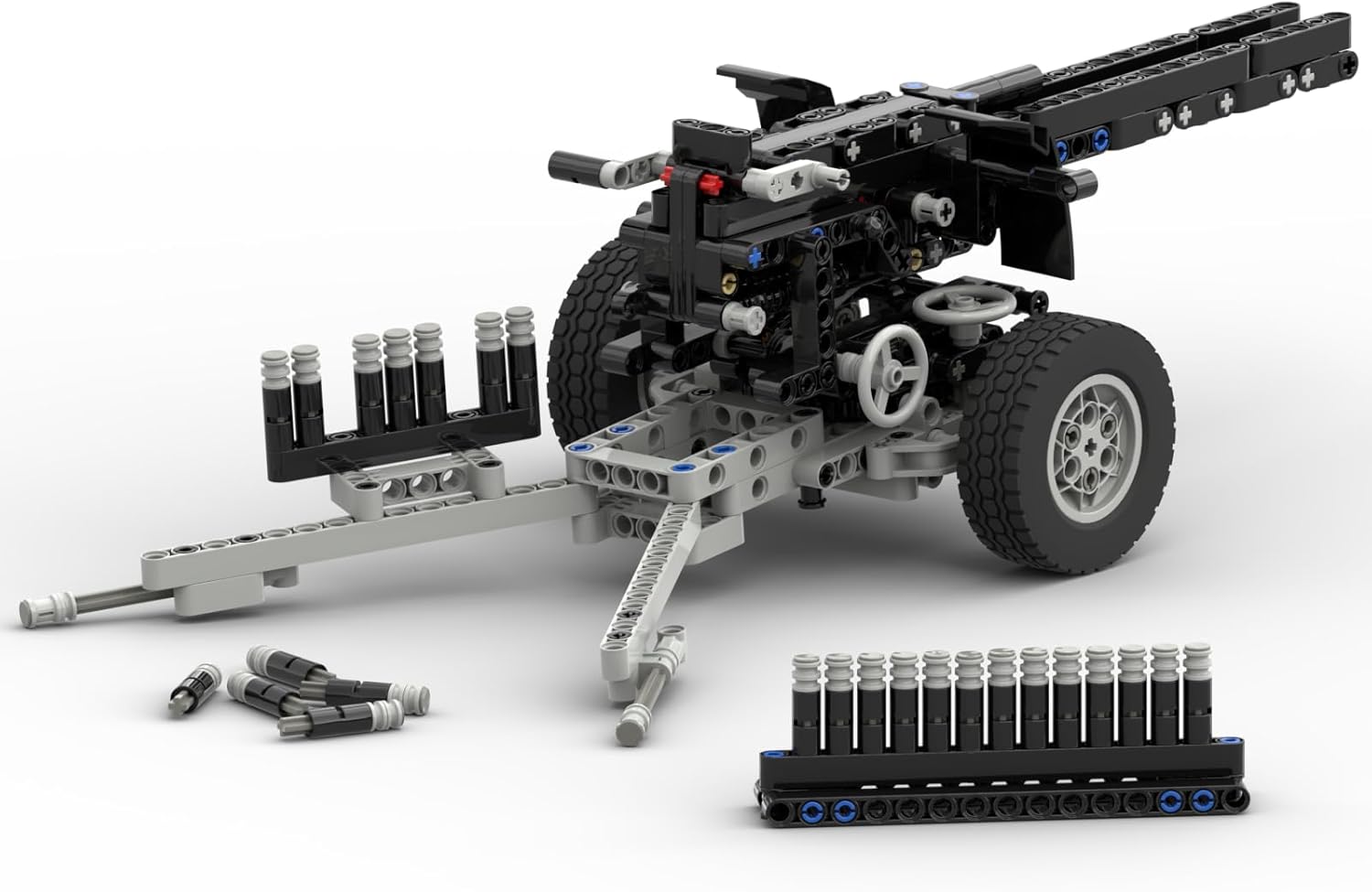 Amazon.com: ANORODO Military Anti-Tank Gun Model Kit with 20 Shells ...