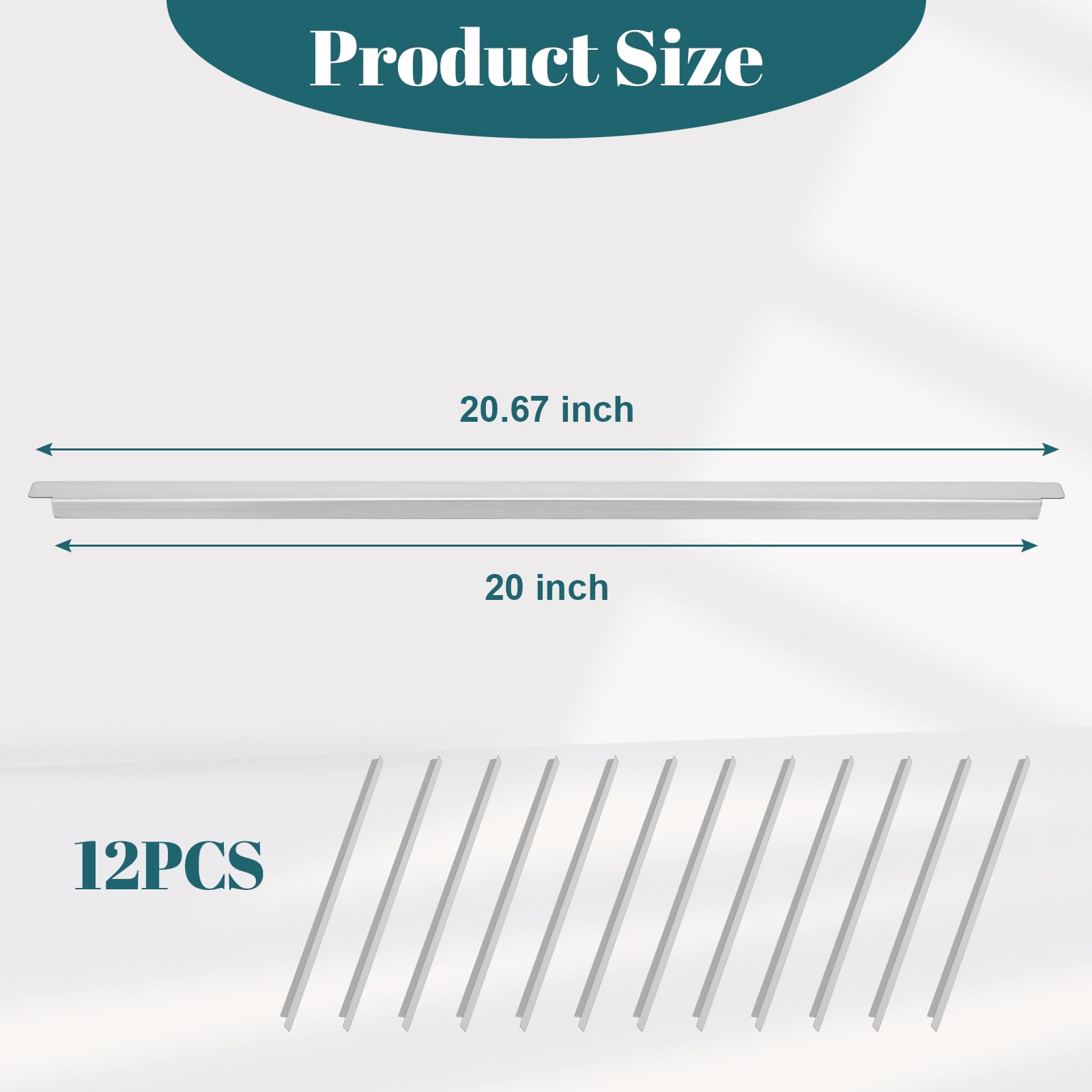 Snapklik.com : Tonchean 12PCS 20.67 Inch Stainless Steel Steam Table ...