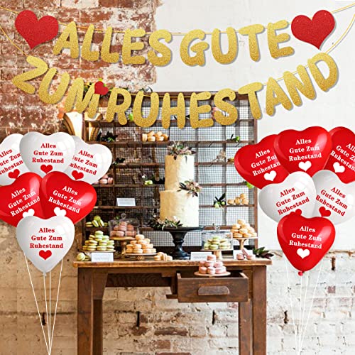 Deko für Den Ruhestand,Vormontiert Alles Gute Zum Ruhestand Girlande ...