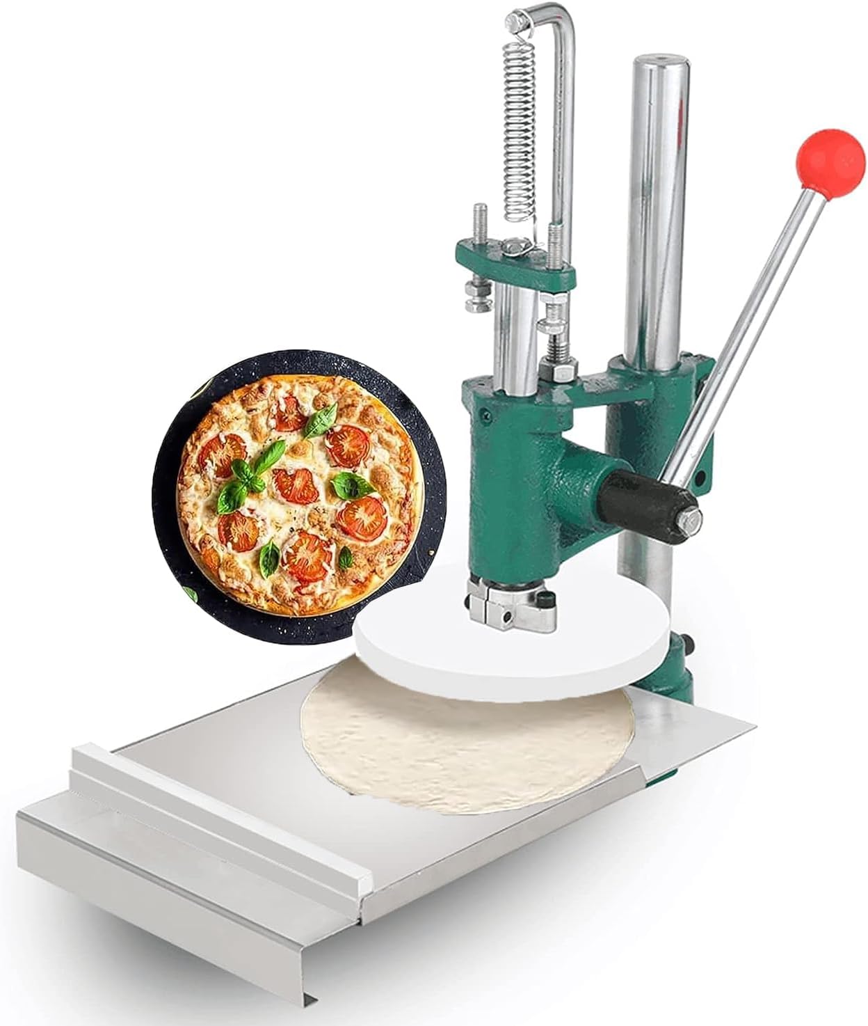 Amazon.com: Manual Dough Sheeter Pasta Maker, Stainless Steel Pizza ...