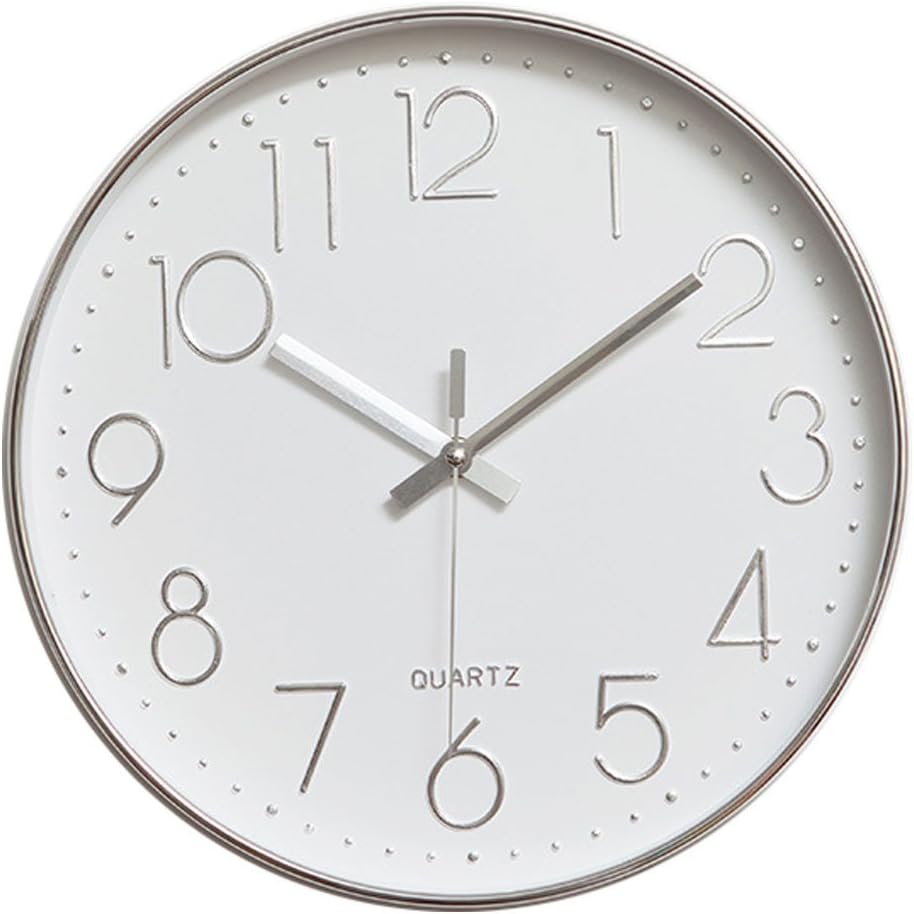 Amazon.com: Tahitica Wall Clock, Modern 12 Inch Battery Operated ...
