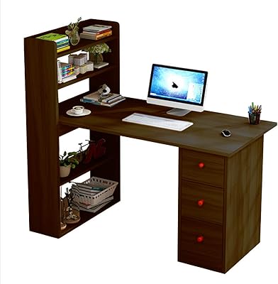 Kawachi Compact Computer Laptop Engineered Wood Finish Desk Study Table ...