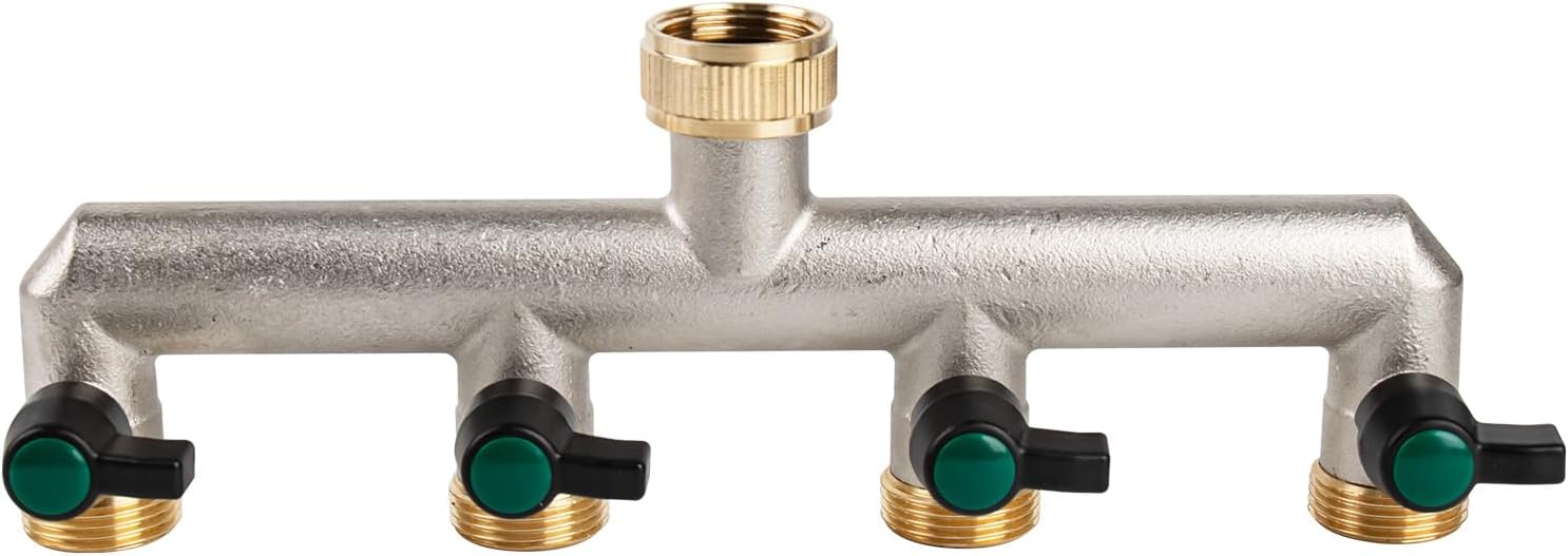 Darlac 4 Way Brass Manifold – Fits Standard 3/4" BSP Outdoor Taps ...