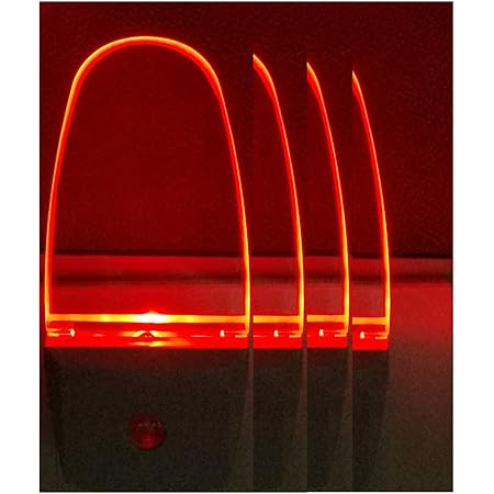 Plug in LED Night Light Lamp 4 Pack with Light Sensor RED - - Amazon.com