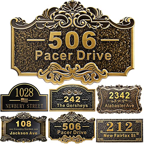 Snapklik.com : Personalized House Address Plaque 12 Cast Numbers For ...