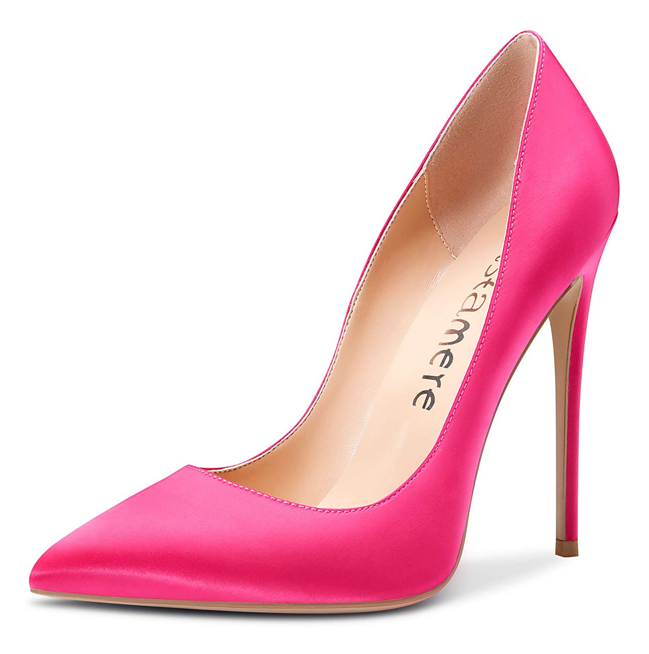 Castamere Womens Sky High Heels Basic Pumps Pointed-Toe Slip-On ...