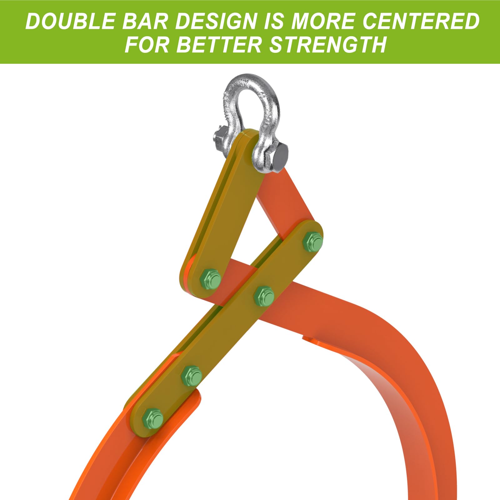 Snapklik.com : 32 Log Tongs 2 Claw Timber Claw Hook, Heavy Duty Grapple ...