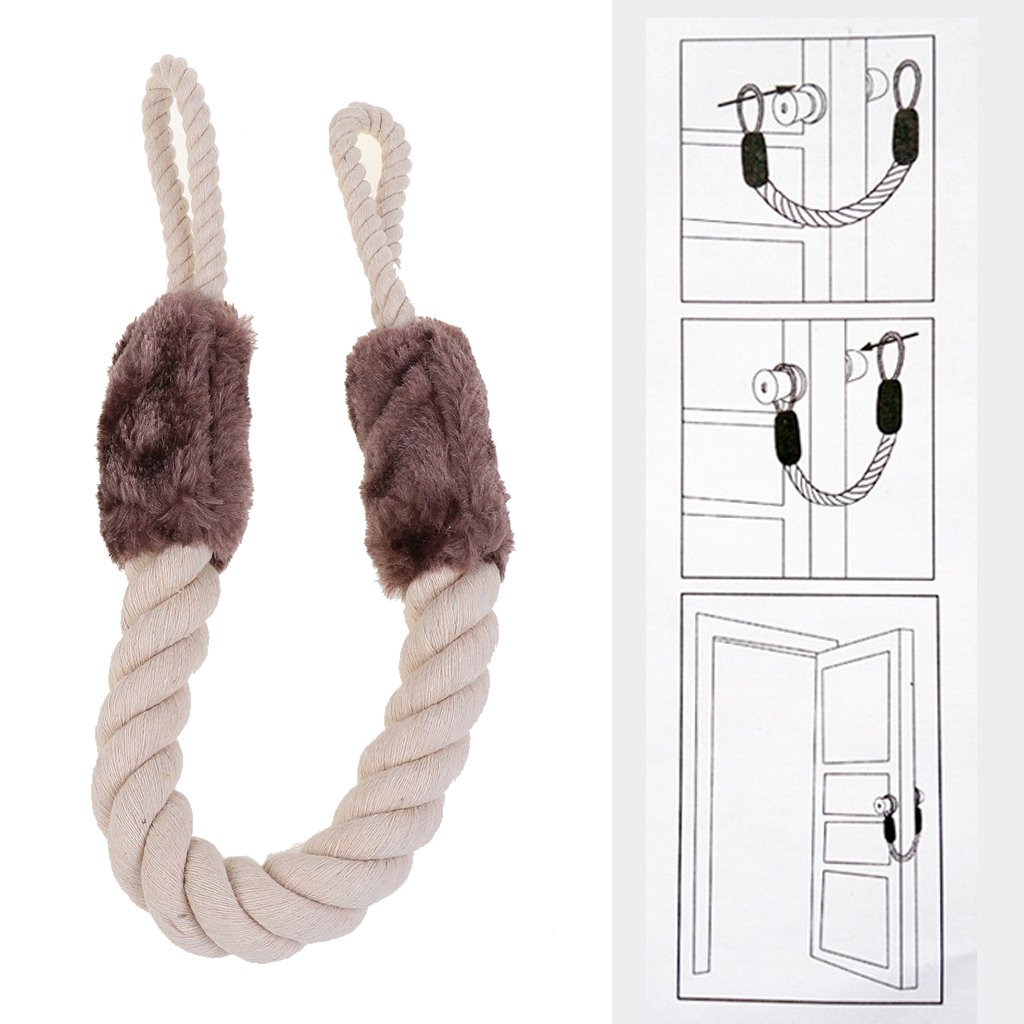 Cotton Rope Sailor Knob Door Stopper Slamming Shut Wedge Door Handles ...
